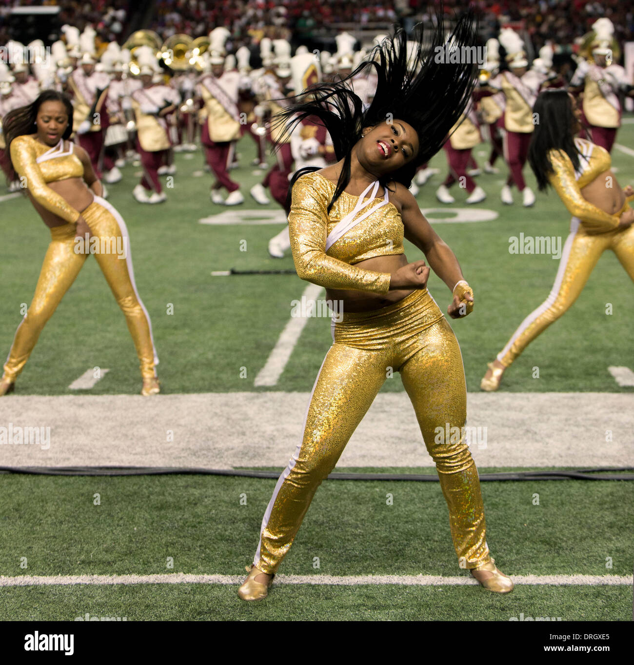 Atlanta, Georgia, USA. 25th Jan, 2014. The Marching Wildcats from ...