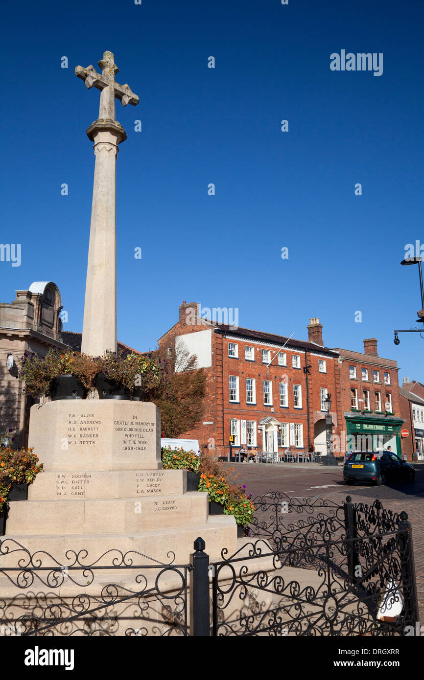 Market Place in the town centre, Fakenham, Norfolk Stock Photo - Alamy