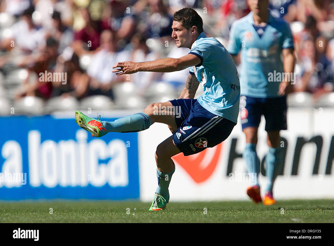 Melbourne, Australia. 26th Jan, 2014. COREY GAMEIRO (9) forward of the ...