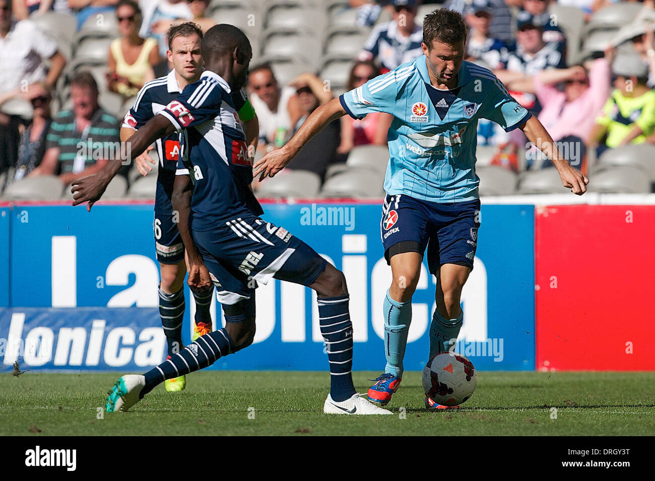 Melbourne, Australia. 26th Jan, 2014. MILOS DIMITRIJEVIC (21) forward ...