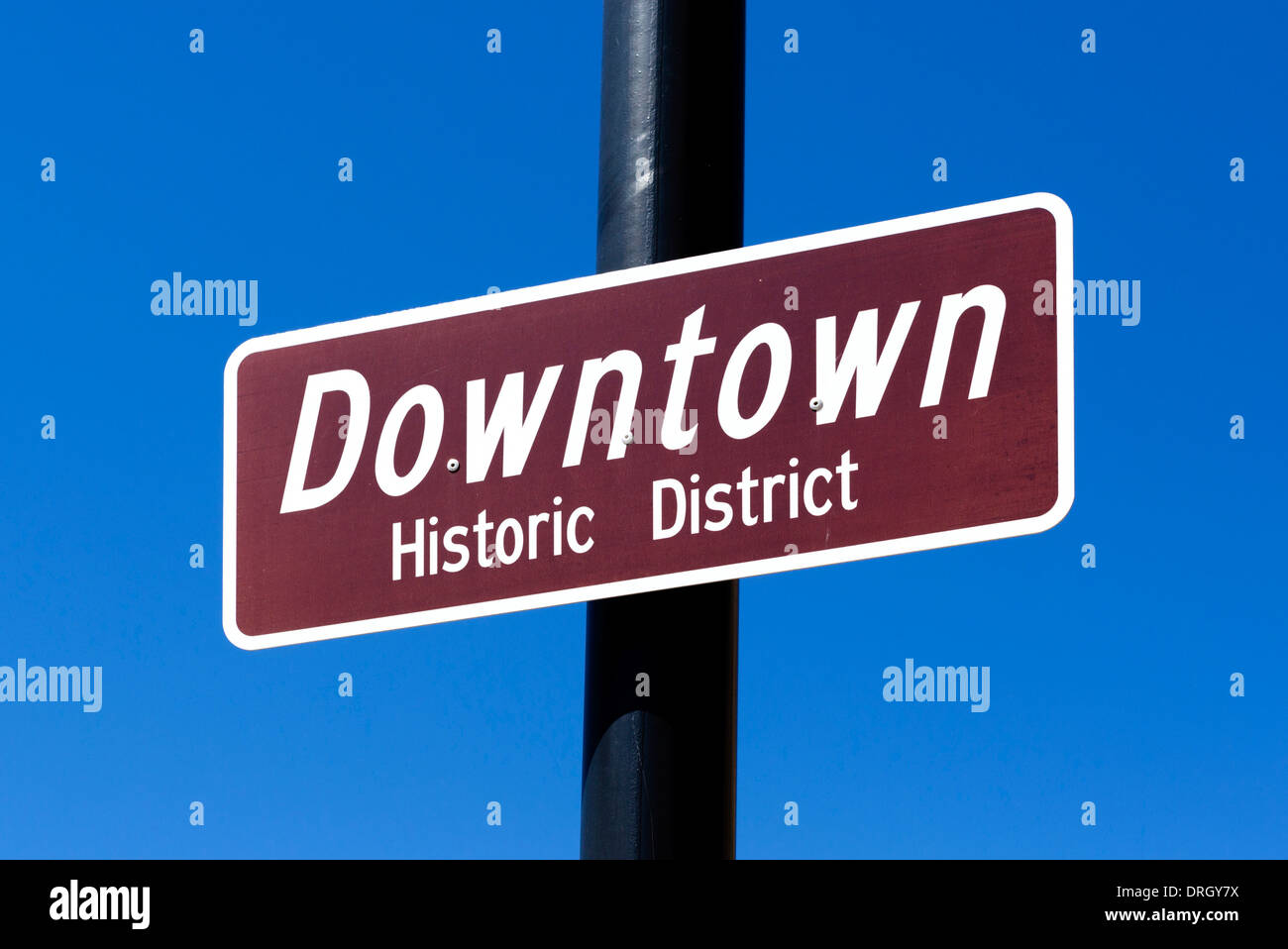 Historic district sign hi-res stock photography and images - Alamy