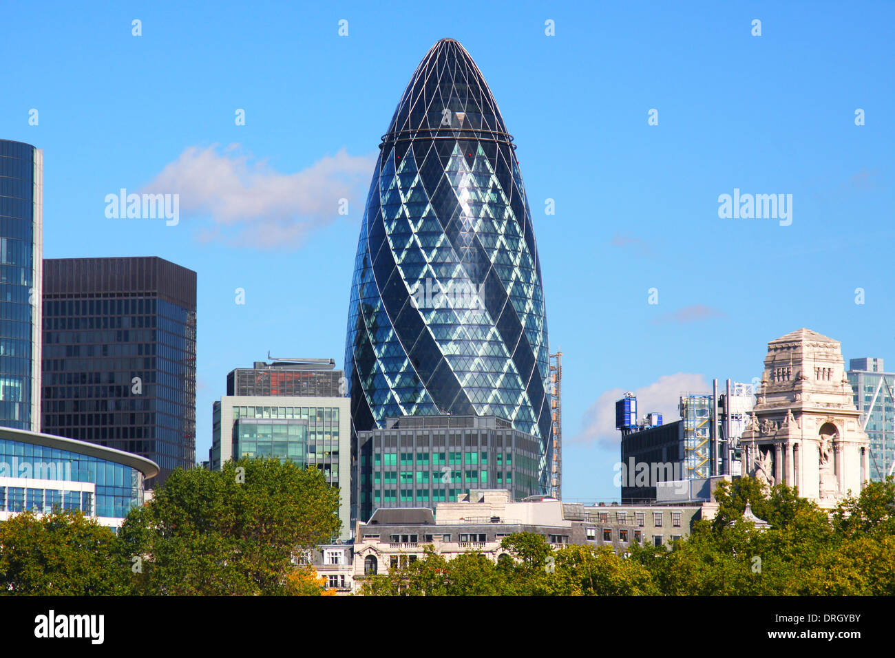 The Gherkin building in London Stock Photo - Alamy