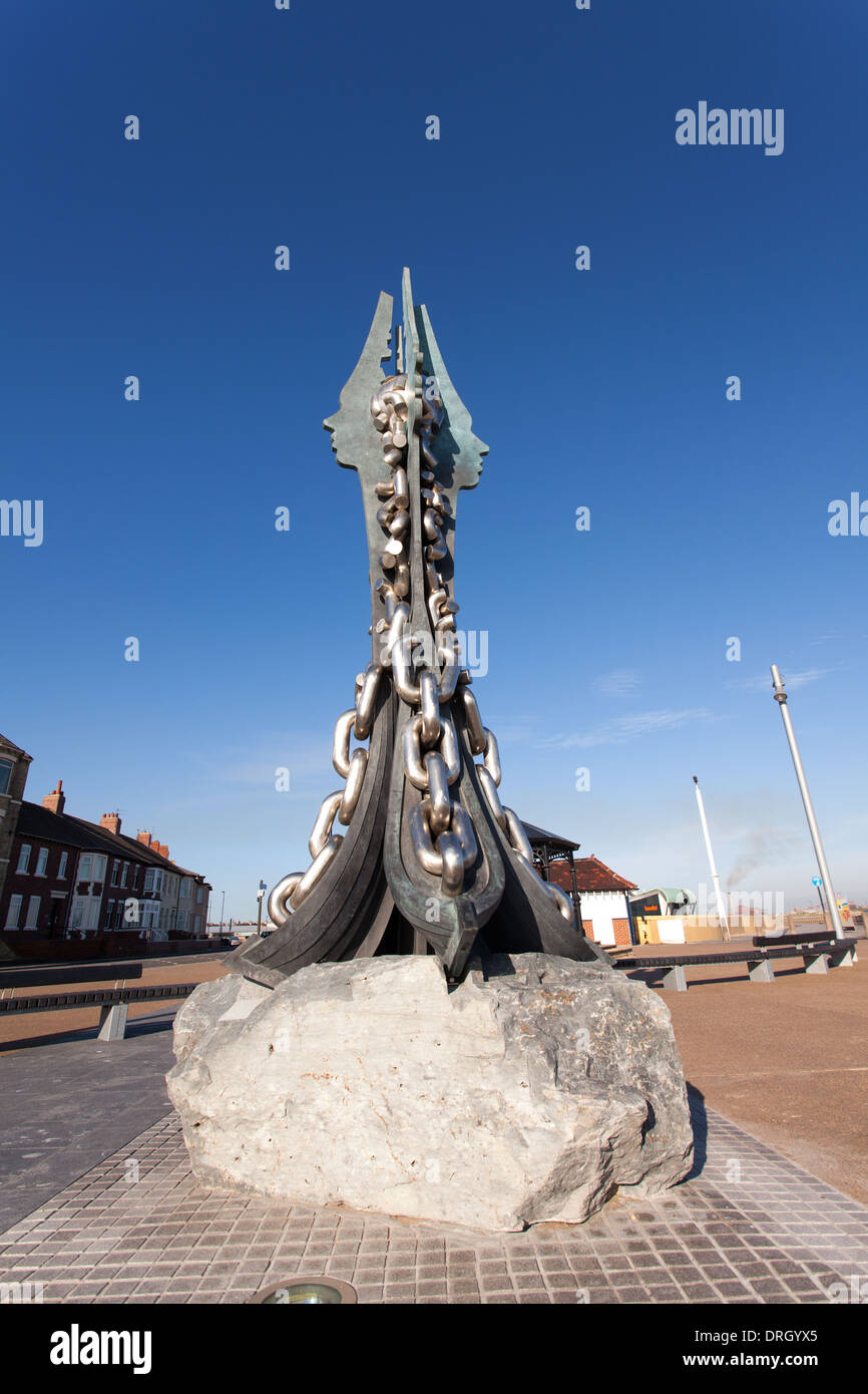 Modern Sculpture, Redcar, Cleveland, England Stock Photo - Alamy