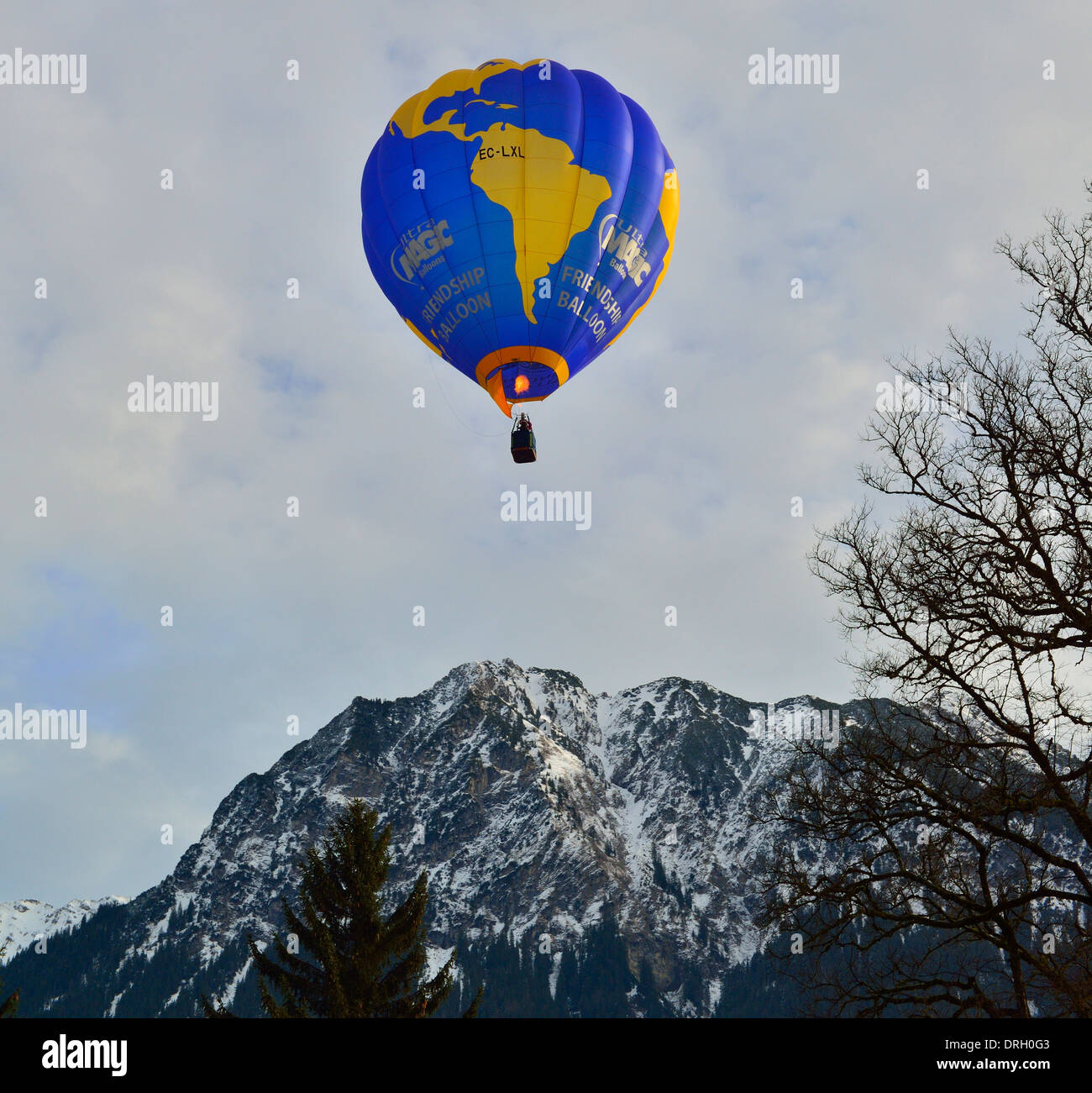 Sightseers in hot air balloon to see January's glorious winter scenes ...