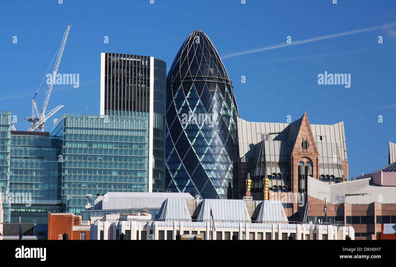 The Gherkin building in London Stock Photo - Alamy