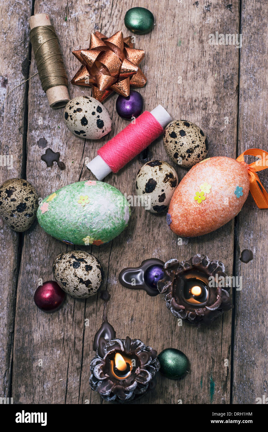 preparation Easter decorations Stock Photo - Alamy