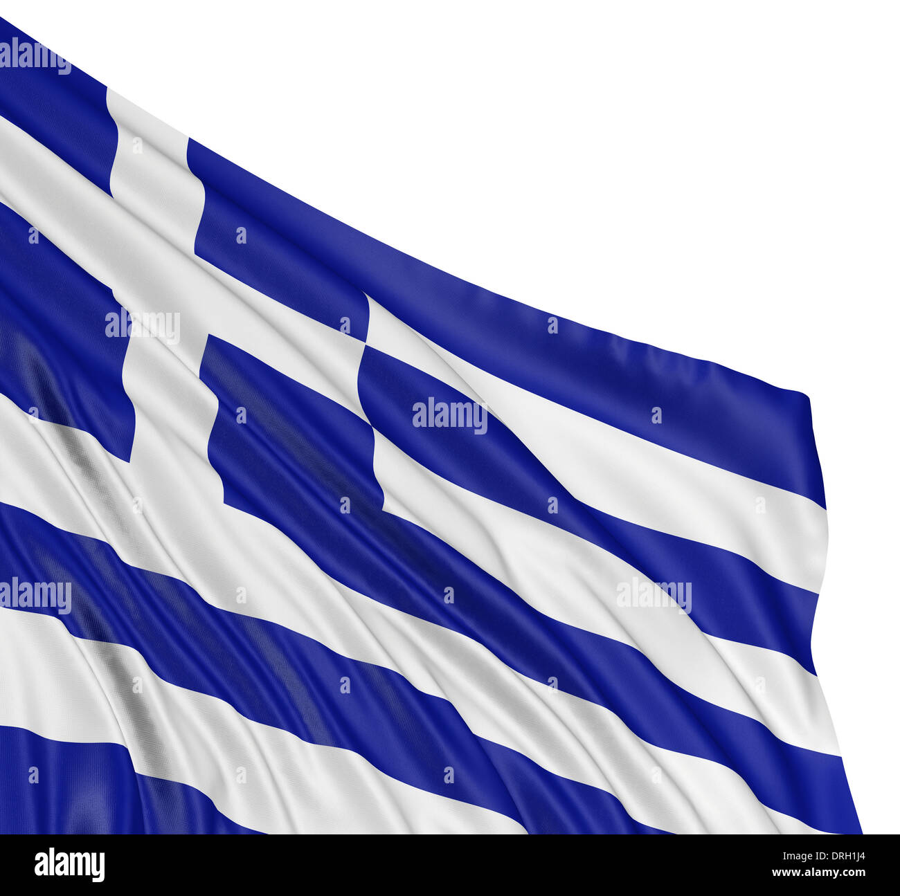 3D Greek flag (clipping path included Stock Photo - Alamy