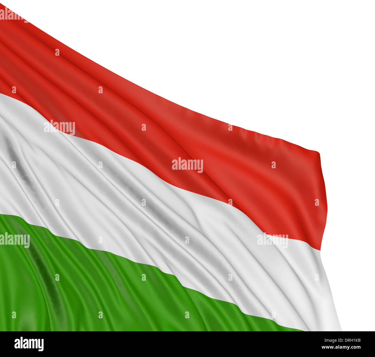 3D Hungarian flag Stock Photo - Alamy