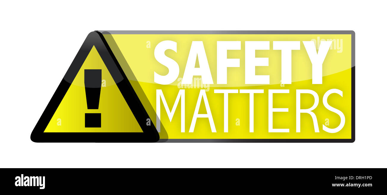 safety matters illustration designs over a white background Stock Photo ...