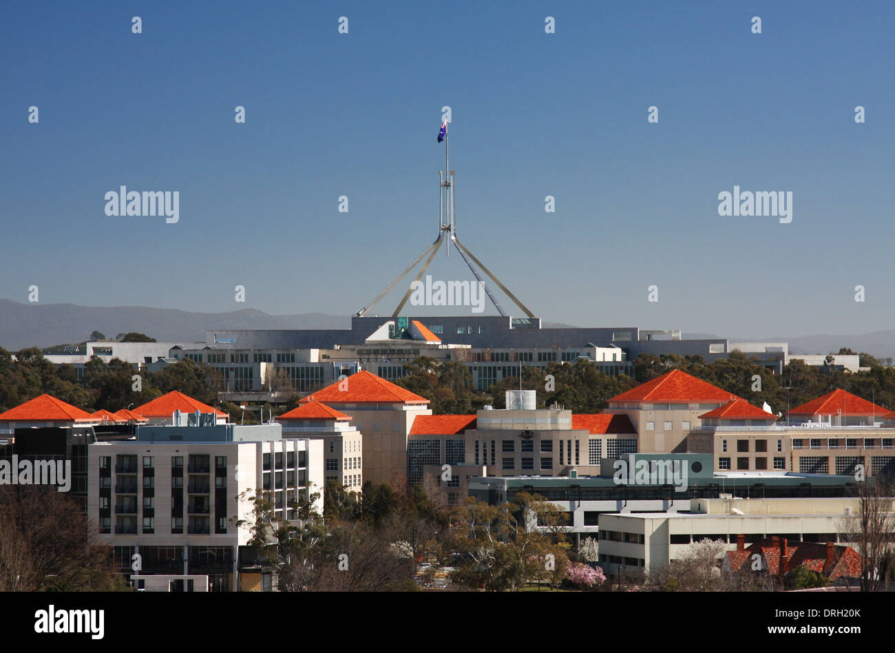 Australian Parliament house in Canberra Stock Photo - Alamy