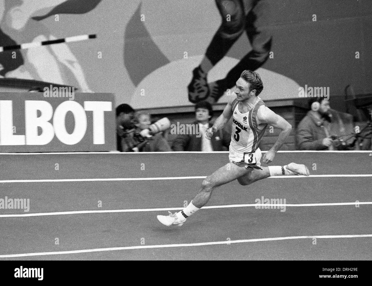 Todd Bennett running 200 metres at Kodak Classic Athletics Britain v ...