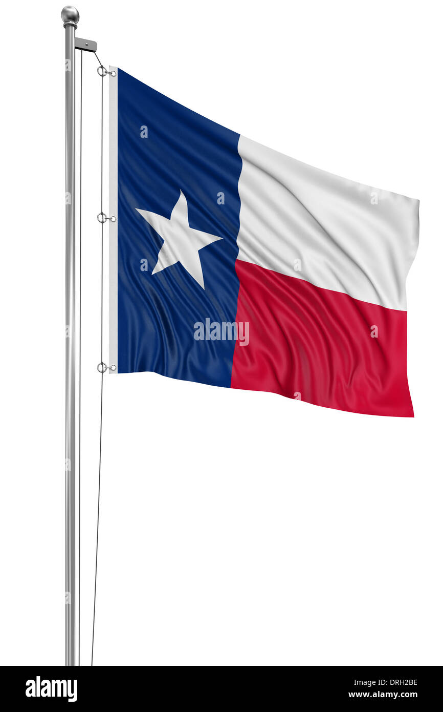 State texas flag waving Cut Out Stock Images & Pictures - Alamy