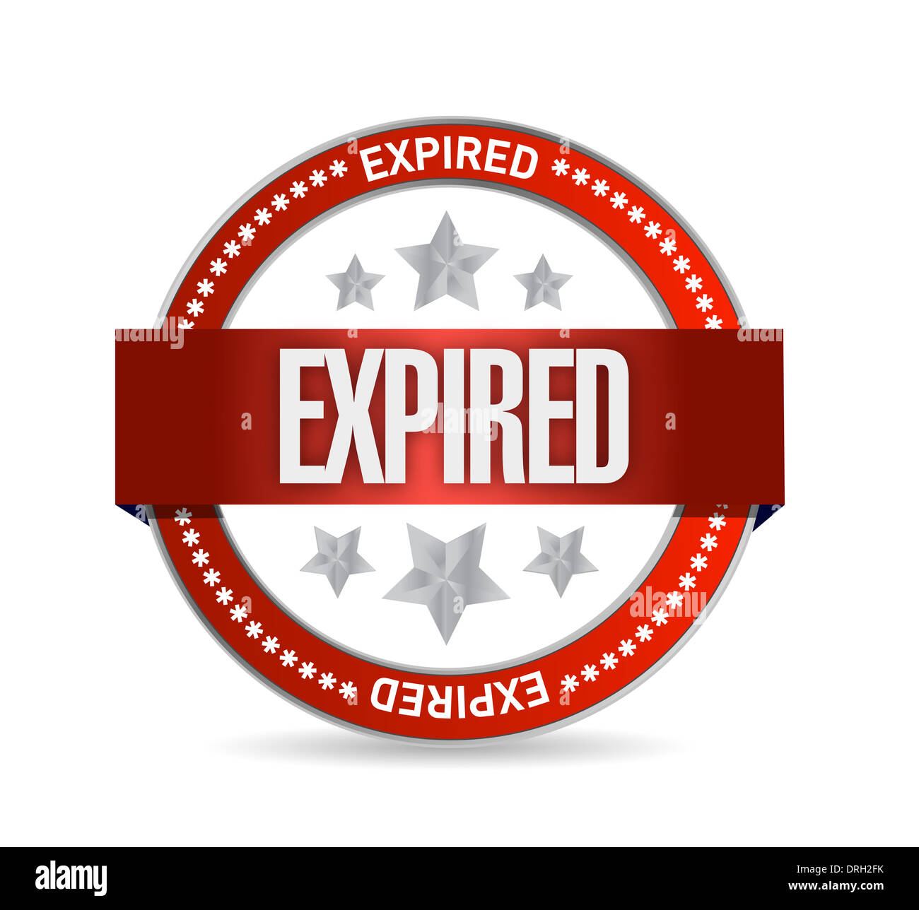 expired seal stamp illustration design over a white background Stock ...