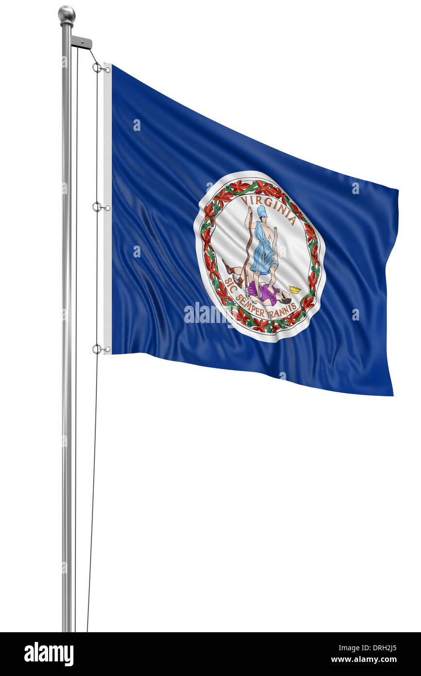 3D Virginia Flag Stock Photo - Alamy