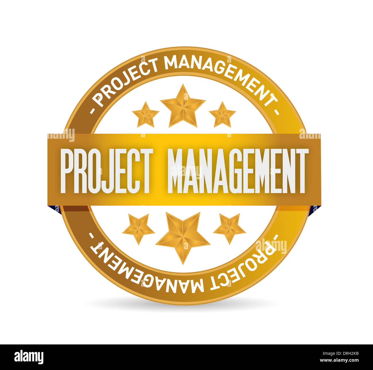 project management seal illustration design over a white background ...
