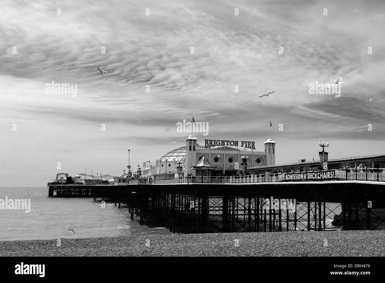 Black and White image, Victorian Brighton Palace Pier, Brighton & Hove ...