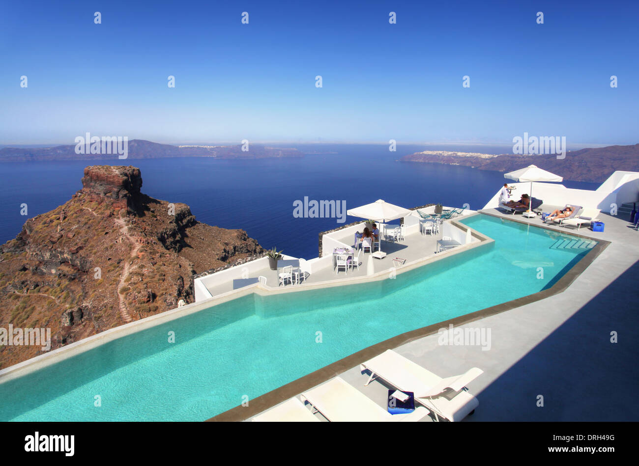Greece santorini luxury hotel hi-res stock photography and images - Alamy