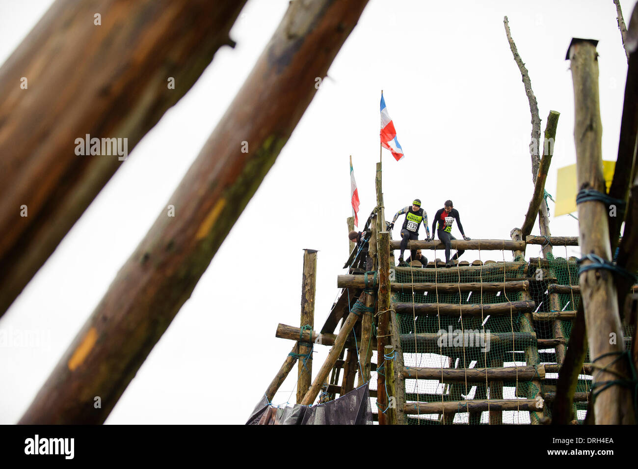 Perton, UK. 26th Jan, 2013. Challengers take part in the 'killing ...