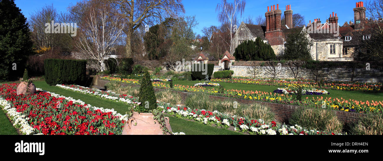 Southover Grange and gardens, Lewes town, Sussex County, England, UK ...