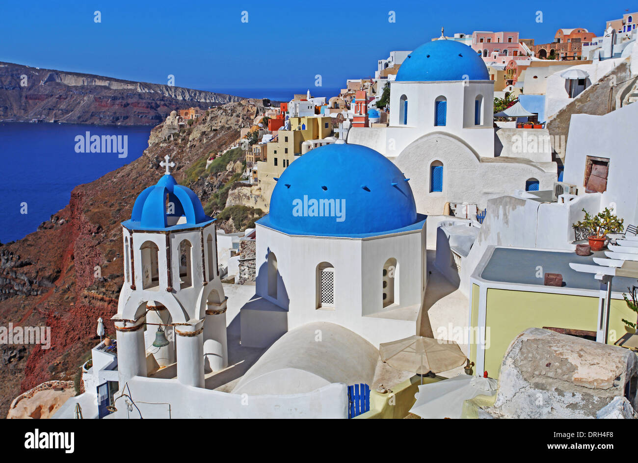 Santorini in Greece Stock Photo - Alamy