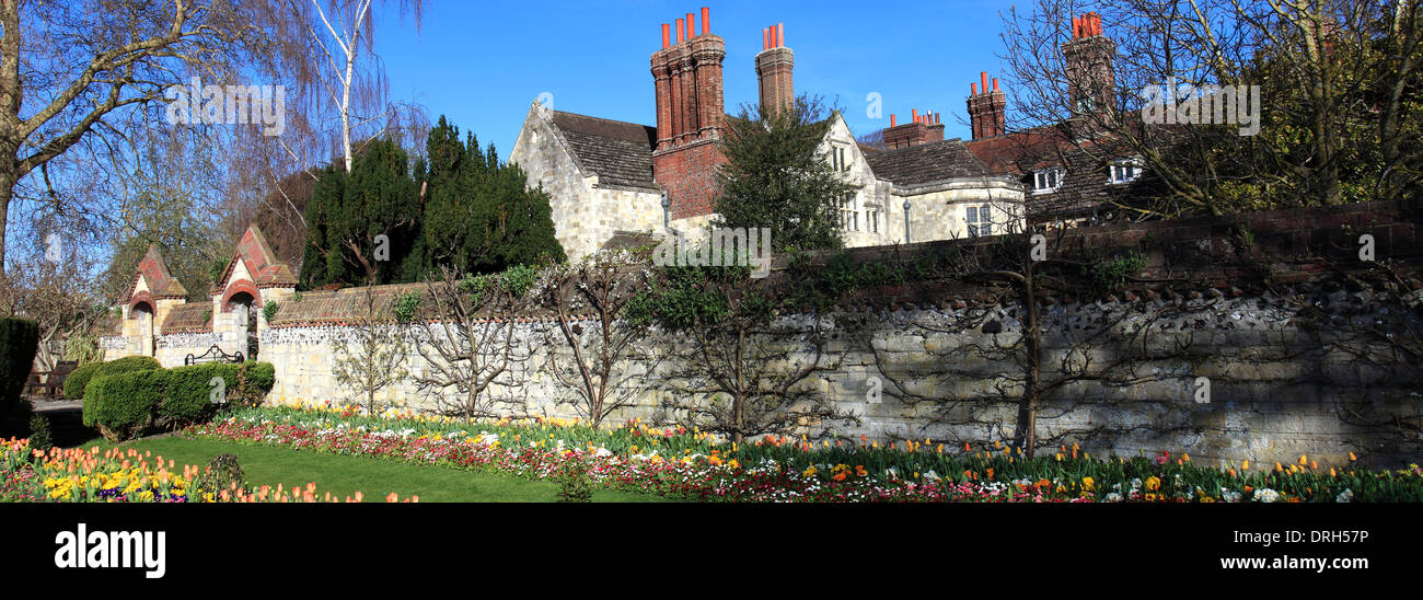 Southover Grange and gardens, Lewes town, Sussex County, England, UK ...