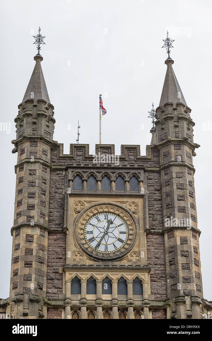The clock tower at Brunel's Temple Meads Station Stock Photo - Alamy