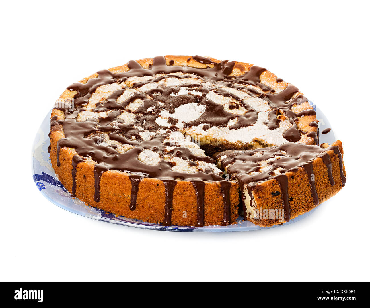 Cake piece chocolate fondant Cut Out Stock Images & Pictures - Alamy