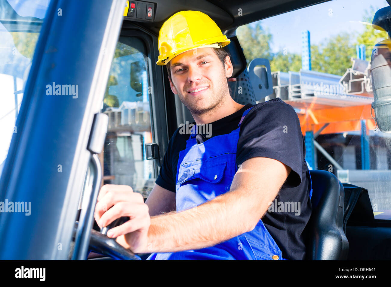 Fork lift truck construction hi-res stock photography and images - Alamy