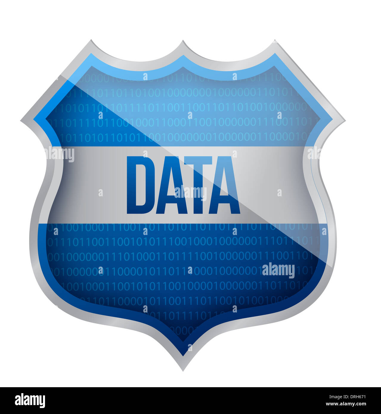 Security Data shield illustration design over a white background Stock ...