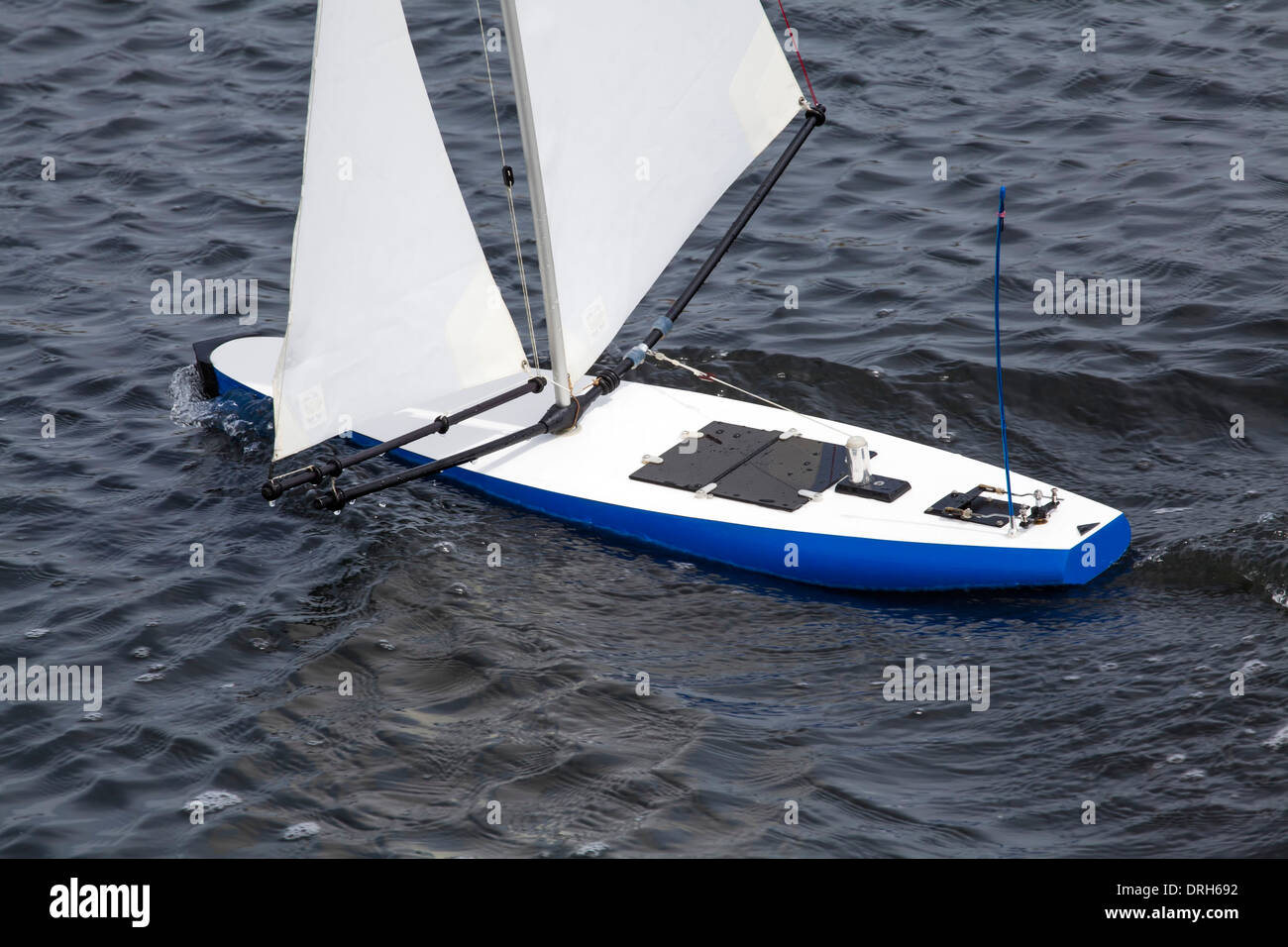 Radio controlled model sailing boat Stock Photo - Alamy