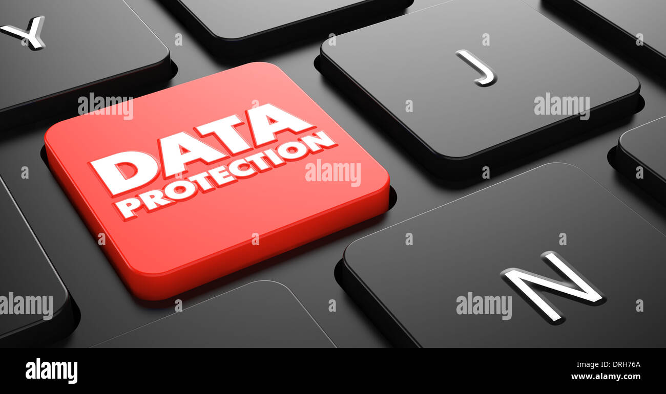 Data Protection on Red Keyboard Button Stock Photo - Alamy