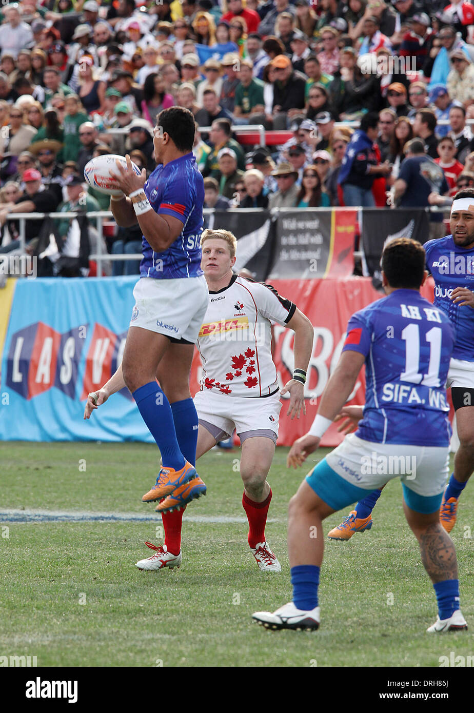Las Vegas, Nevada, USA. 26th Jan, 2014. Canada Rugby team plays Samoa ...