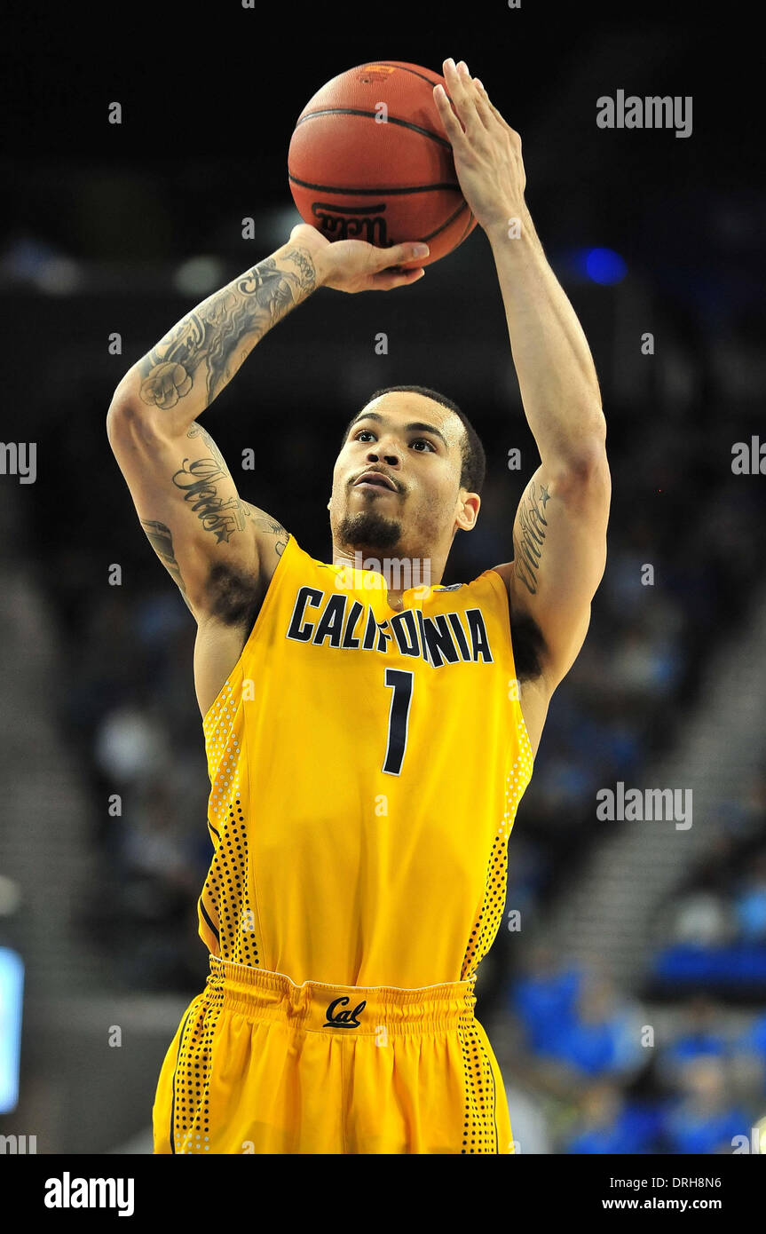Los Angeles, CA, USA. 26th Jan, 2014. California Golden Bears guard ...