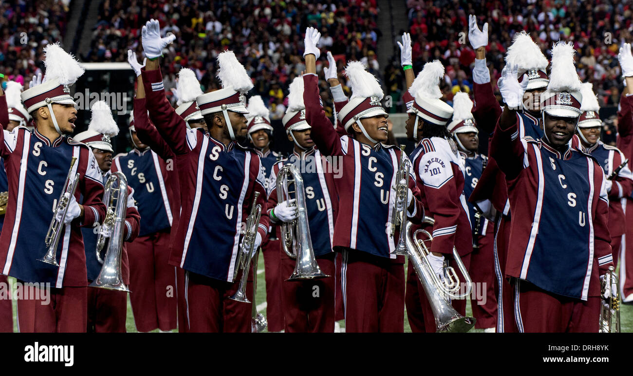 Atlanta, Georgia, USA. 25th Jan, 2014. The Marching 101 from South ...