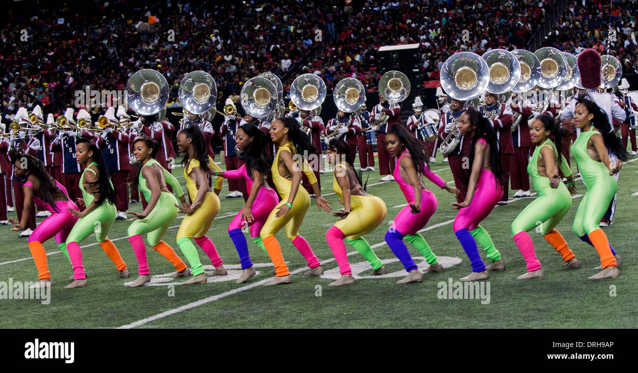 Atlanta, Georgia, USA. 25th Jan, 2014. The Marching 101 from South ...