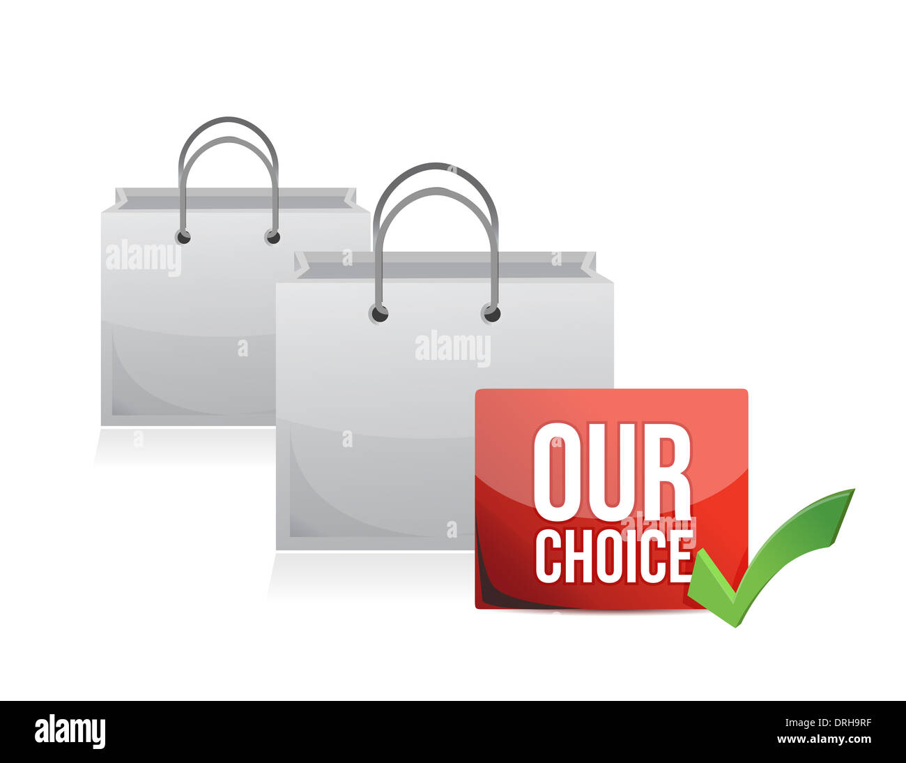 our choice illustration design over a white background Stock Photo - Alamy