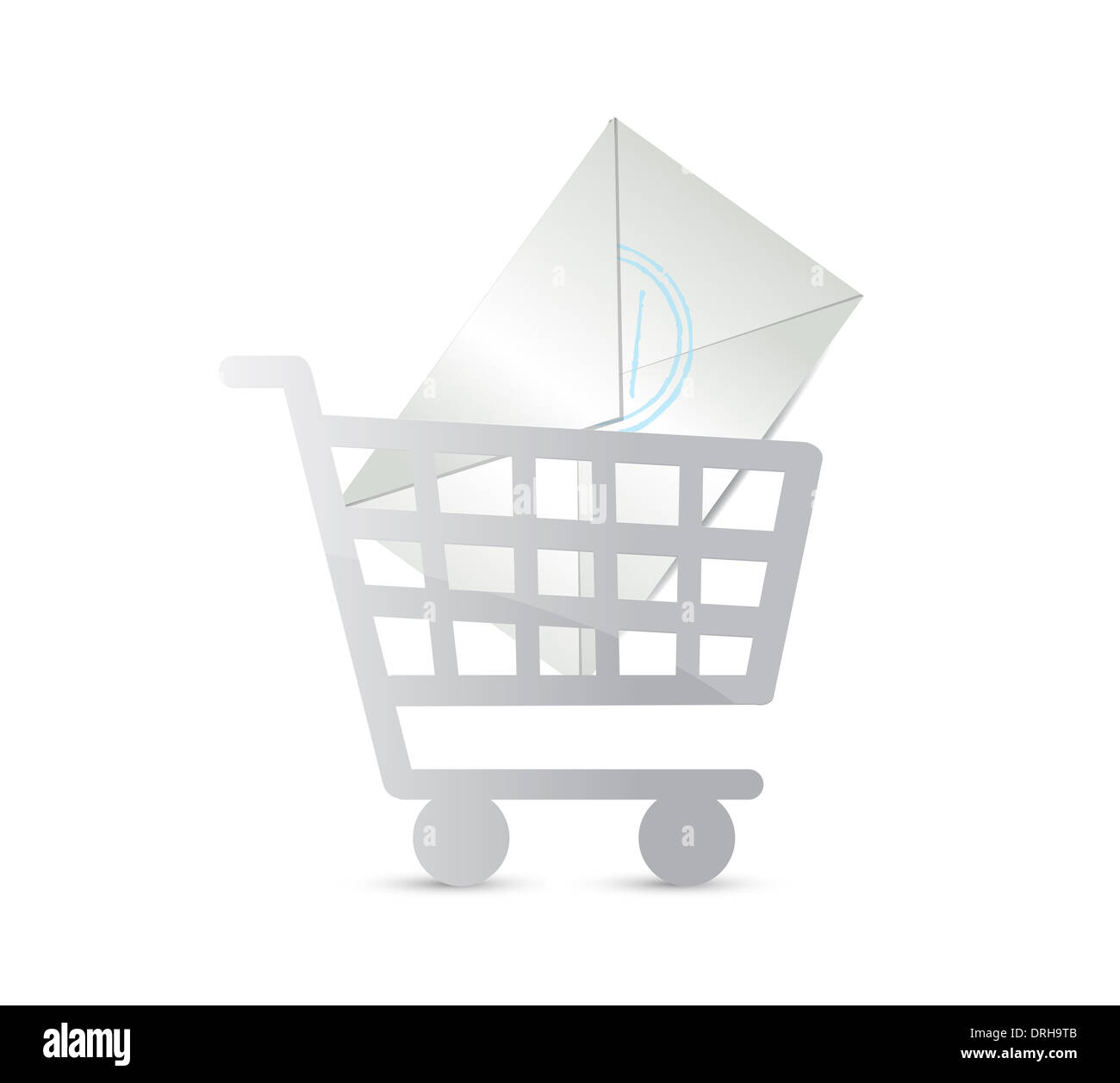 mail shopping concept illustration design over white Stock Photo - Alamy