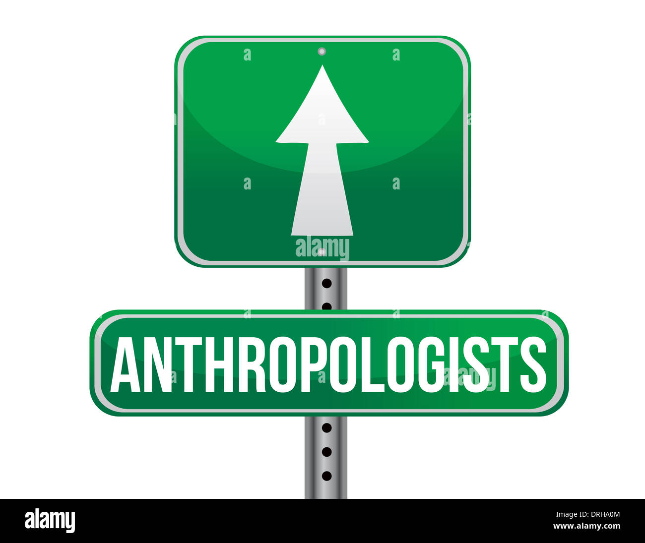 anthropologist road sign illustration design over a white background ...