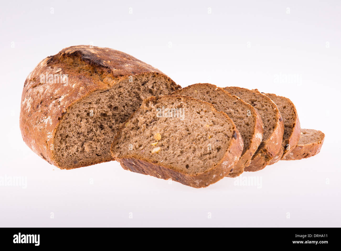 Bread isolated on white Stock Photo - Alamy
