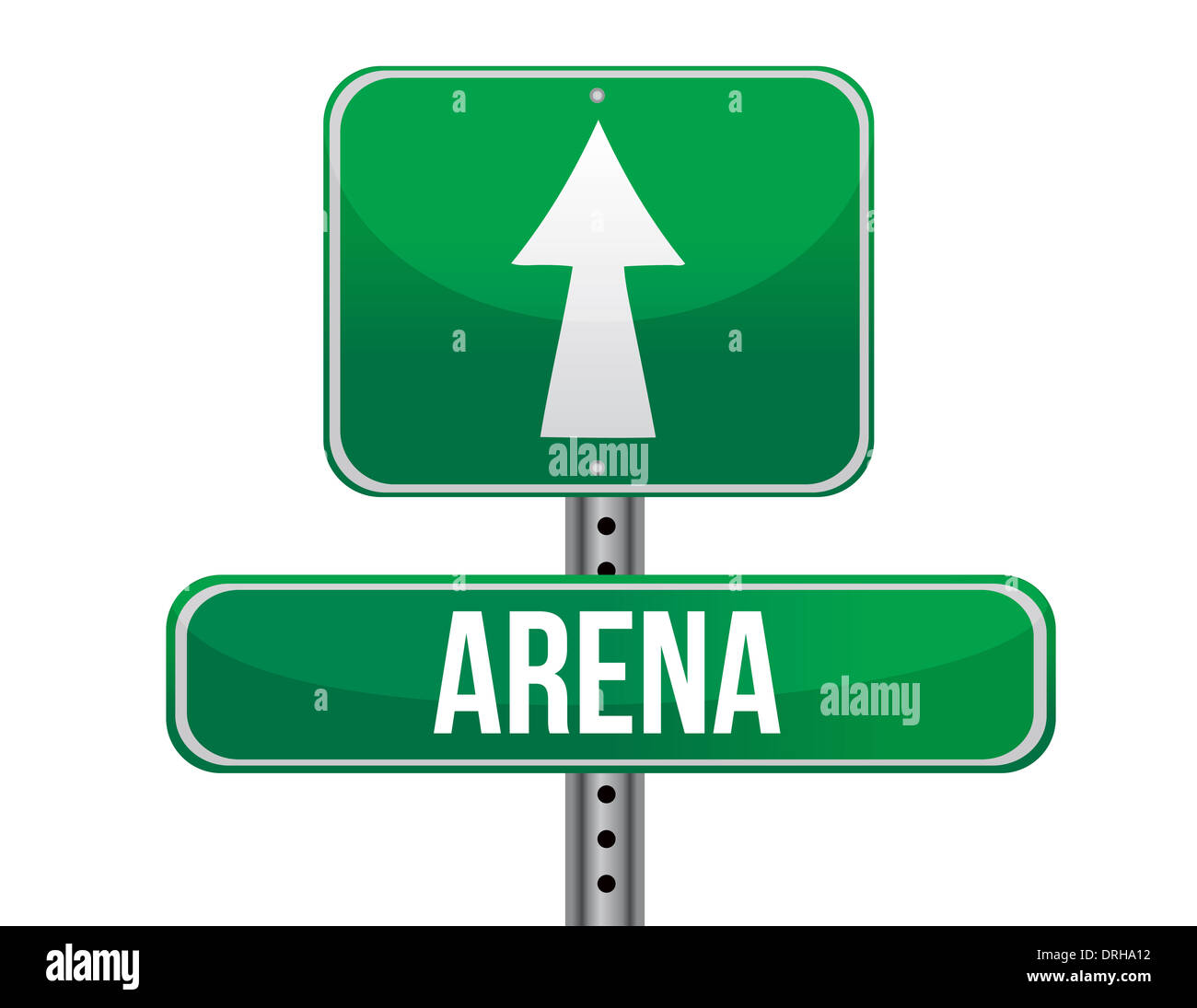 Arena road sign Stock Photo - Alamy