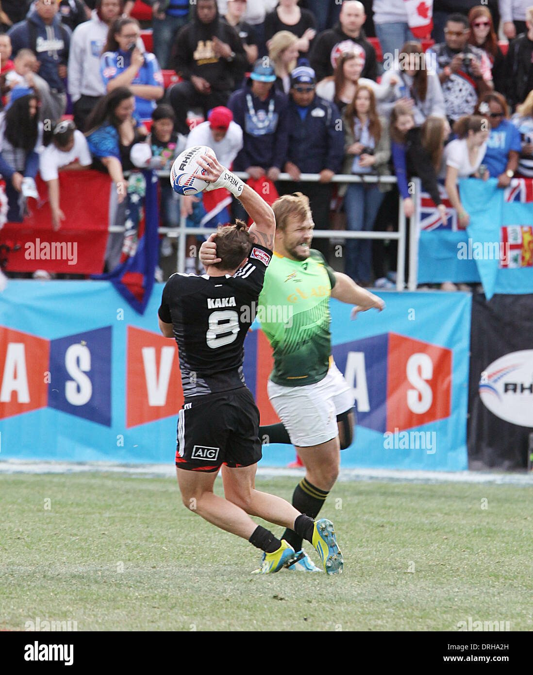 Las Vegas, Nevada, USA. 26th Jan, 2014. South Africa Rugby team plays ...