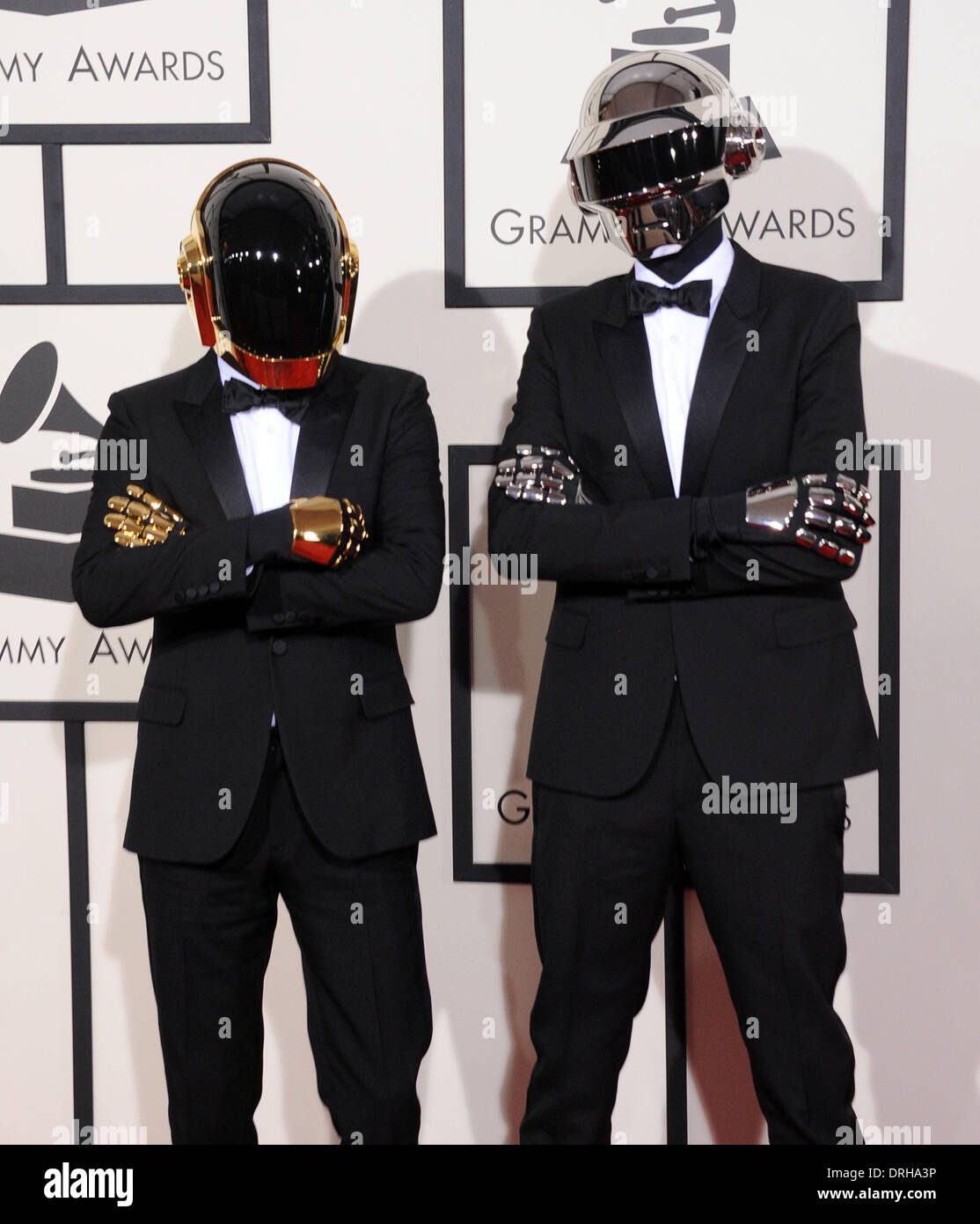 Los Angeles, California, USA. 26th Jan, 2014. Daft Punk arrives for the ...