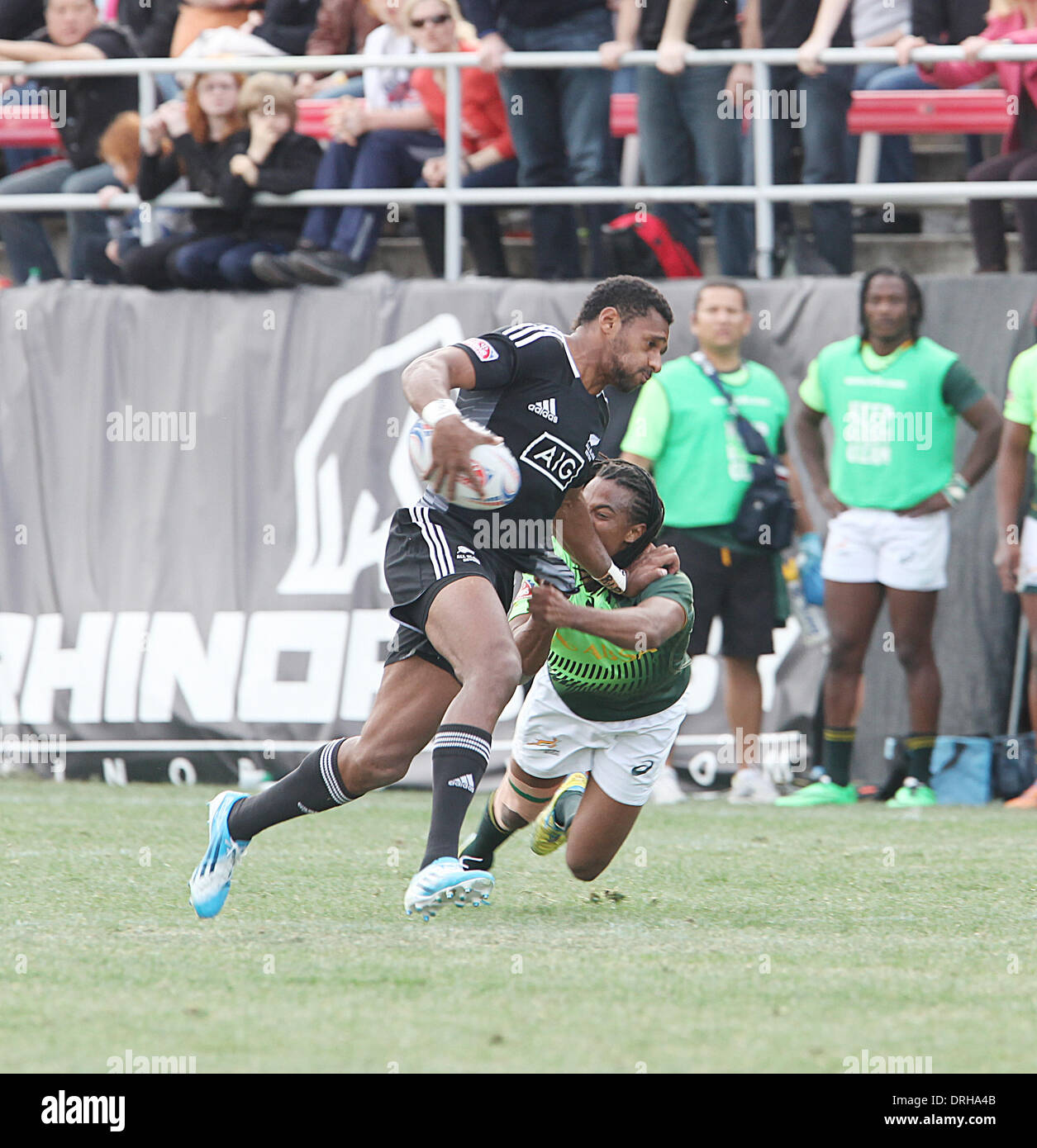 Las Vegas, Nevada, USA. 26th Jan, 2014. South Africa Rugby team plays ...