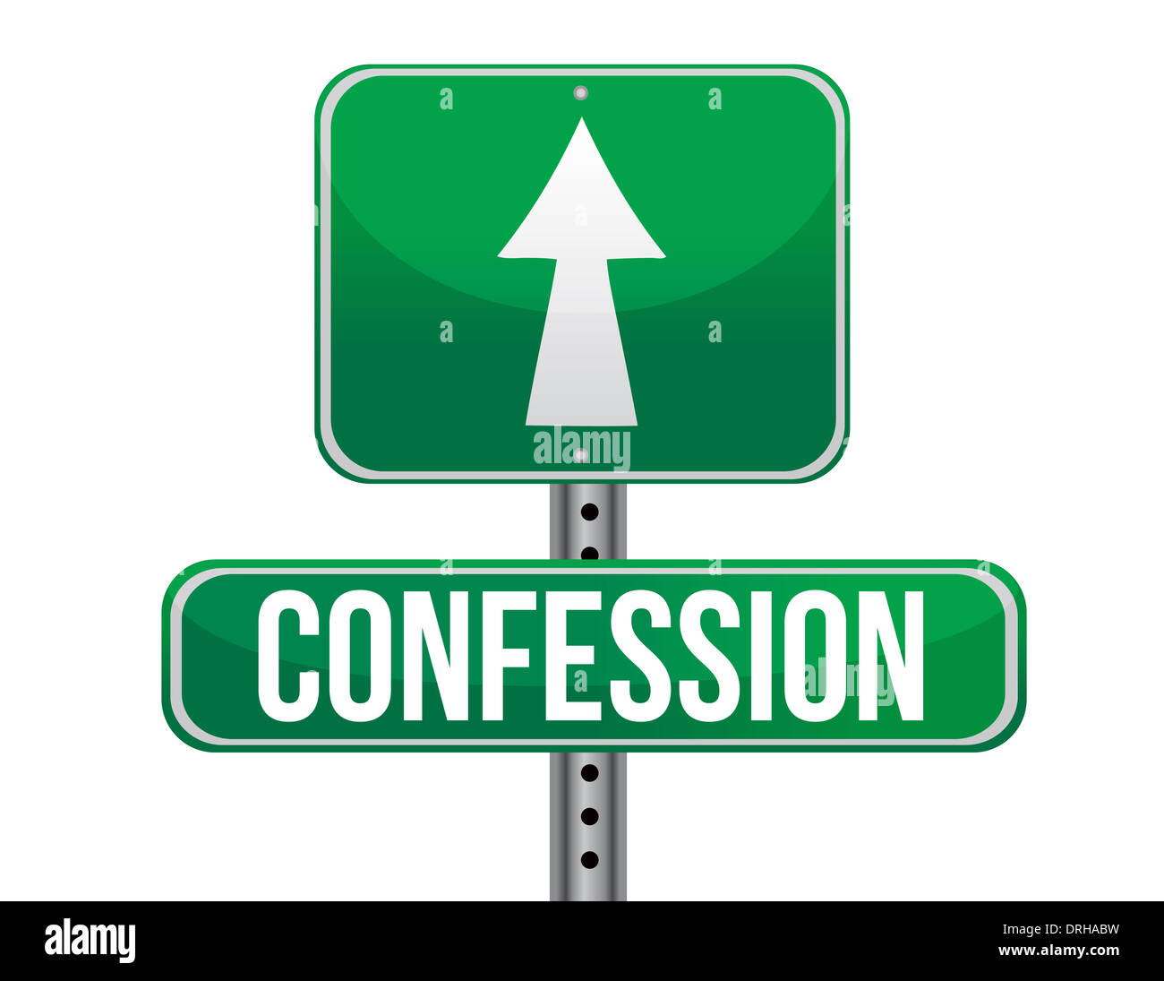 confession sign illustration design over a white background Stock Photo ...