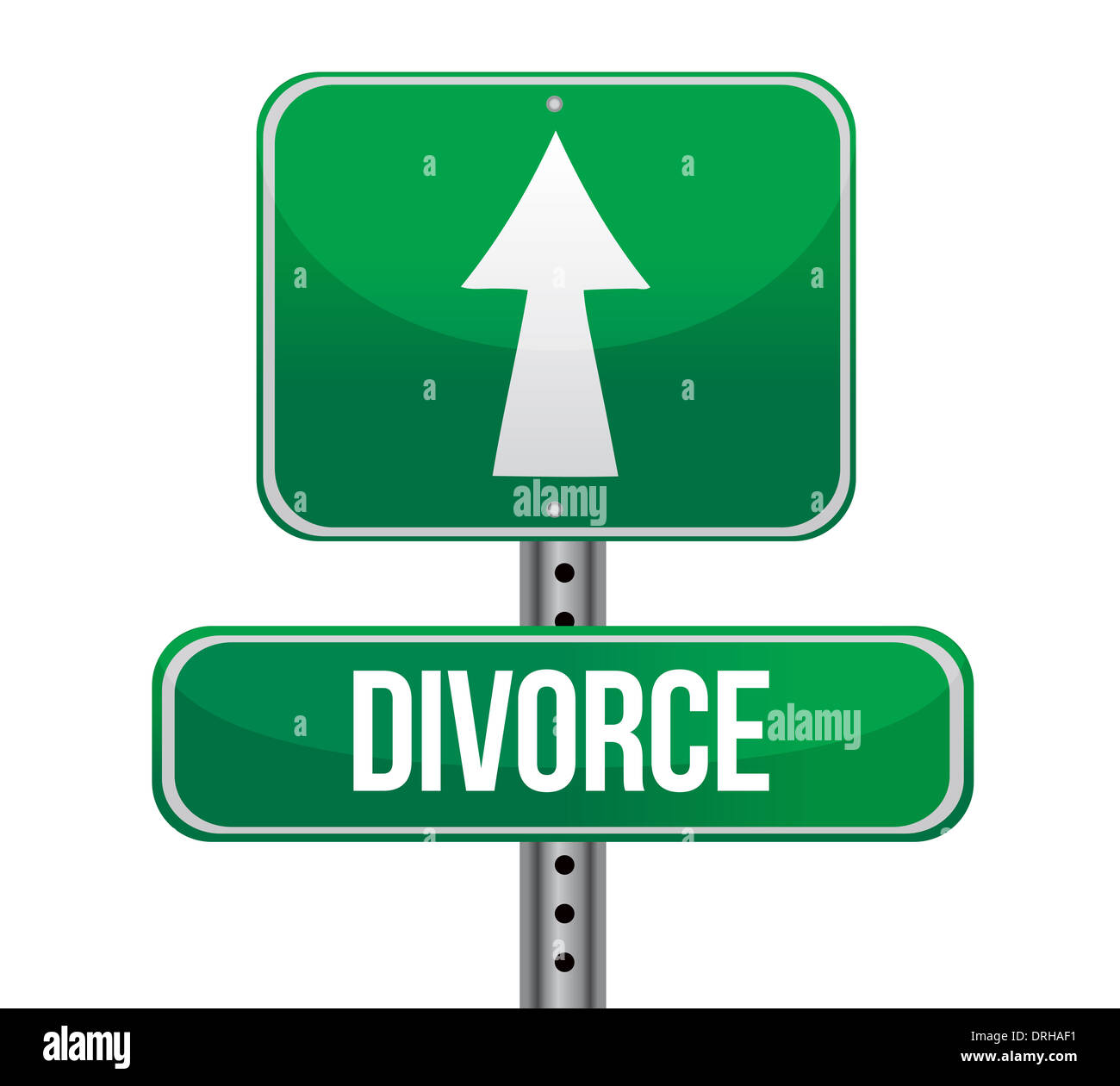 divorce sign illustration design over a white background Stock Photo ...