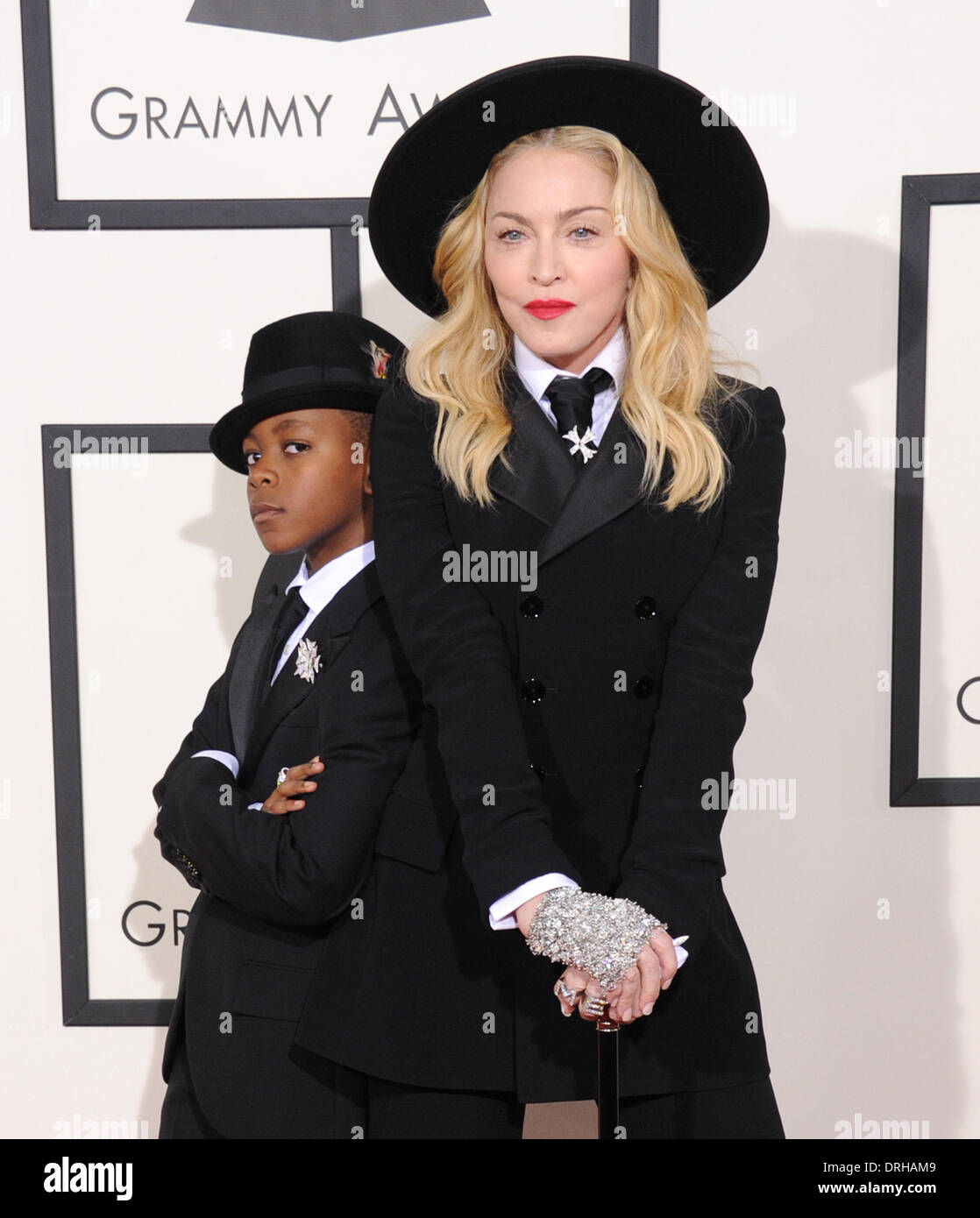 Los Angeles, California, USA. 26th Jan, 2014. Madonna & David Banda ...