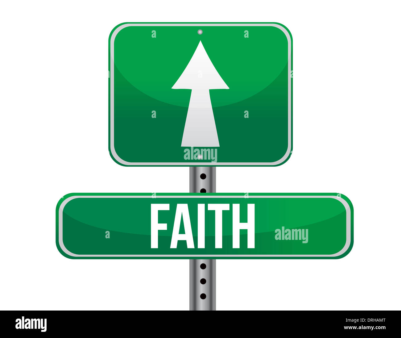 faith road sign illustration design over a white background Stock Photo ...