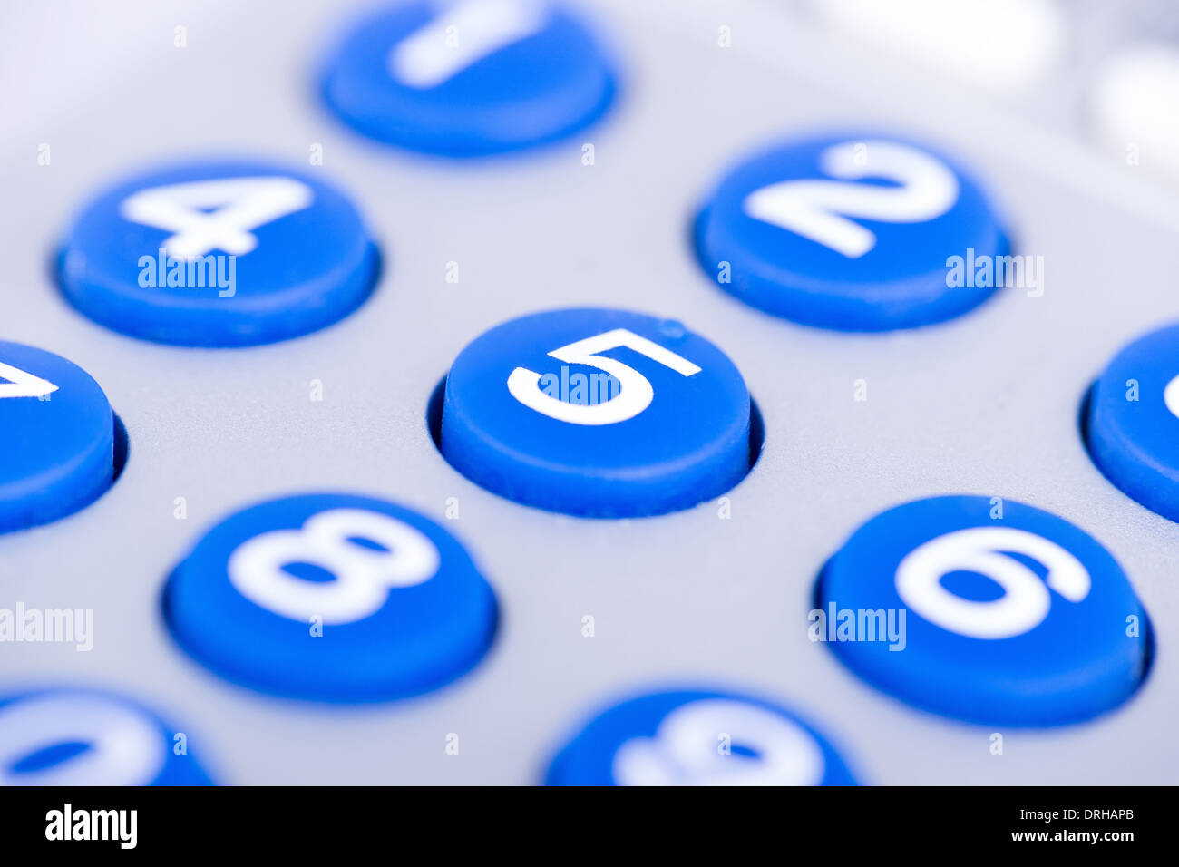 close up of a blue keypad Stock Photo - Alamy