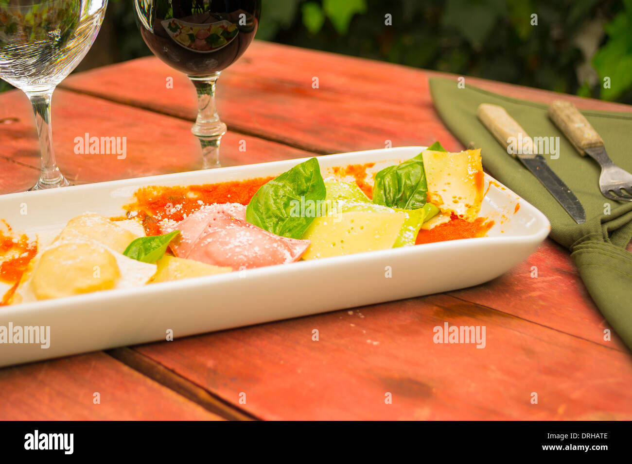Fresh pasta vintage close up Stock Photo - Alamy