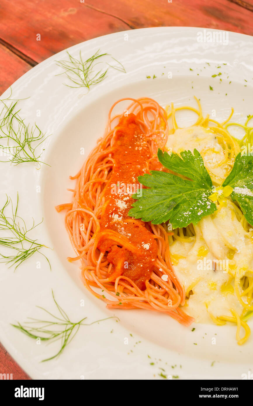 Fresh pasta vintage close up Stock Photo - Alamy